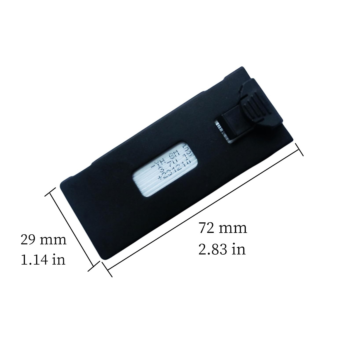 VOCTI 3 Pack 3.7V 1800mAh Rechargable Battery for E88 E88PRO E99 E525 P1 P5 K3 Drone Quadcopter Lipo Battery with USB Charging Cable Spare Parts (Black)