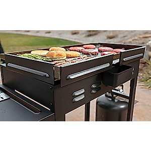 Blackstone 5016 Guards for 28" Griddle Front and Rear Grease Model Premium Grill Accessories Heavy Duty Easy to Use and Clean Black Wind Screen for Outdoor Backyard BBQ Cooking, 28 Inch