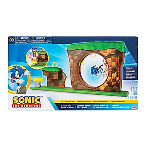 Sonic The Hedgehog Green Hill Zone Playset with 2.5" Sonic Action Figure
