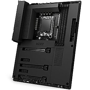 NZXT N7 Z690 Motherboard - N7-Z69XT-B1 - Intel Z690 chipset (Supports 12th Gen CPUs) - ATX Gaming Motherboard - Integrated I/O Shield - WiFi 6E connectivity - Bluetooth V5.2 - Black