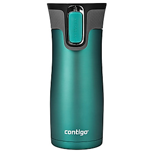 Contigo Autoseal West Loop Vaccuum-Insulated Stainless Steel Travel Mug, 16 Oz, Biscay Bay