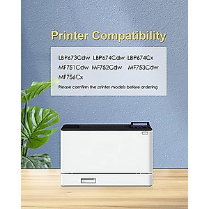 (with Chip) 069 Toner Cartridge Replacement for Canon 069 CRG069 CRG069 H CRG-069 H for imageCLASS MF753Cdw MF751Cdw LBP674Cdw Printer (CYM 3 Pack)