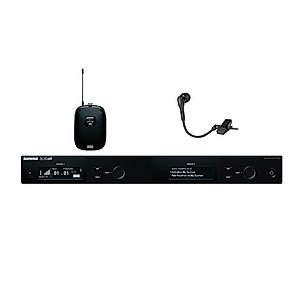 Shure SLXD14D/WB98HC BETA 98H/C Clip-On Instrument Wireless Microphone System, J52 558-601.575/614-615.800 MHz