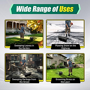 Artificial Grass Brush Power Broom, 52cc 2.3hp Sweeper Driveway Turf Lawns Handheld Sweeper,1700W Portable Power Sweeper Handheld Broom Sweeper Gasoline Engine Power Broom Brush Cleaner Tools