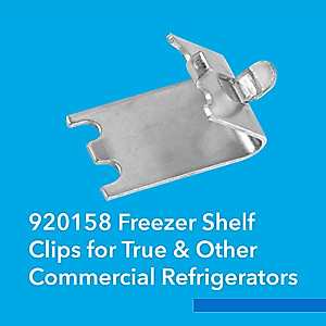 IMPRESA [30 Pack] 920158 Freezer Shelf Clip for True & Other Commercial Refrigerator - Stainless Steel Shelving - Refrigerator Shelf Clips - Metal Shelf Clips - Refrigerator Parts & Accessories