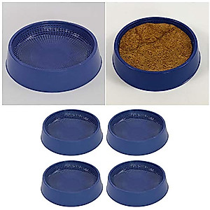 TEHAUX 4pcs Plastic Bird Nest,Bird Nesting Bowls Pigeon Nest Bowl Breeding Hatching Box for Pigeons, Quails, and Small Birds