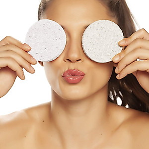 60 Count Facial Sponges for Estheticians Compressed Face Sponge Natural Cleaning Sponge for Facial Cleaning, Makeup Removal