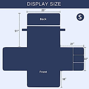 Ouka Recliner Cover for Dogs Seat Width to 25 Inch,Reversible Fabric Small Chair Sofa Protector with Elastic Straps,Non-Slip Armchair Cover for Pets and Kids(Small,Khaki)