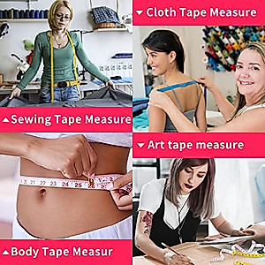 Tape Measures 24 Pack Measuring Tape Bulk for Body Sewing Tailor Cloth Craft Supplies Knitting Projects Measurement Double Scale 150cm/60inch