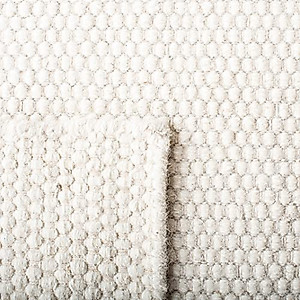 SAFAVIEH Vermont Collection 4' x 6' Ivory VRM801A Handmade Premium Wool Entryway Living Room Foyer Bedroom Accent Rug