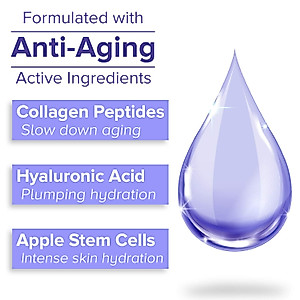 Sanar Naturals Collagen Hydrating Serum with Hyaluronic Acid - Reduce Wrinkles, Face Moisturizer Skin Care for Women 1 fl oz