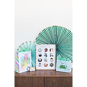 Pearhead Baby's First Year Photo Frame, Monthly Growth Baby Picture Frame, Gender-Neutral Baby Frame, Wooden