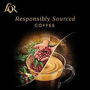 L'OR Espresso Capsules, 50 Count Ristretto, Single-Serve Aluminum Coffee Capsules Compatible with the L'OR BARISTA System & *Nespresso Original Machines