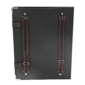 Art Portfolio Case, Adjustable Shoulder Straps Design Art Portfolio Case 15.7x11.8 Inches Metal Corner Protector Art Storage Folder for Artworks and Painting