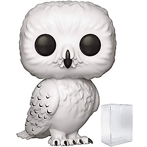 Harry Potter - Hedwig (Owl) Funko Pop Vinyl Figure (Bundled with Compatible Pop Box Protector Case), Multicolored, 3.75 inches