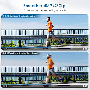 4MP Mini Bullet PoE IP Camera Outdoor, Strobe Light & Audible Warning, 131ft Full Color Night Vision, VCA, Human/Vehicle Detection, F1.0 Aperture, 2-Way Audio, 130dB WDR, 2.8mm Lens, Hik-Connect APP