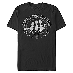 Disney Big & Tall Hocus Pocus Sanderson Bed and Breakfast Men's Tops Short Sleeve Tee Shirt, Black, 3X-Large