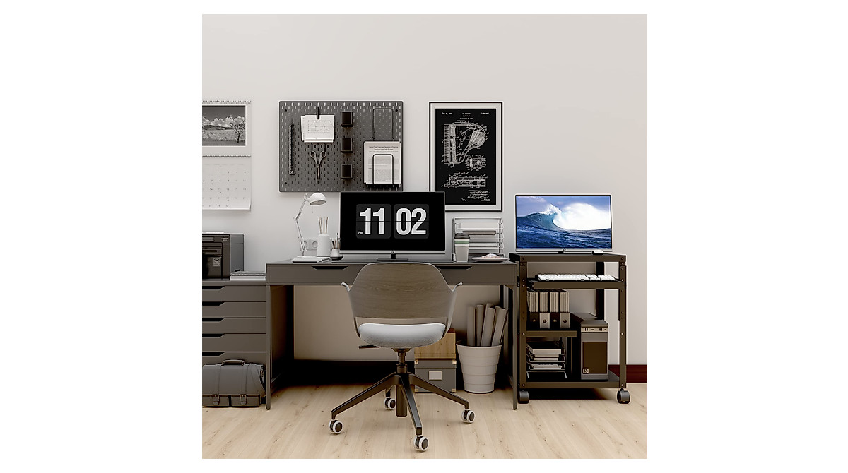 Tonchean AV Presentation Cart - Mobile Workstation for Classroom & Office