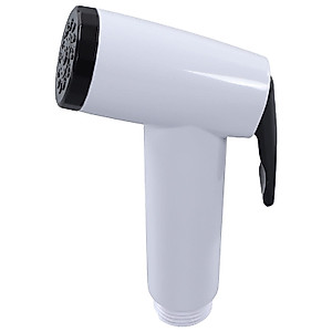 Bidet Sprayer G1/2 Thread Wall Mounted Handheld Toilet Sprayer for Dog Shower Floor Carpet Multifunctional Use for Women (B1125W three-piece set 1)