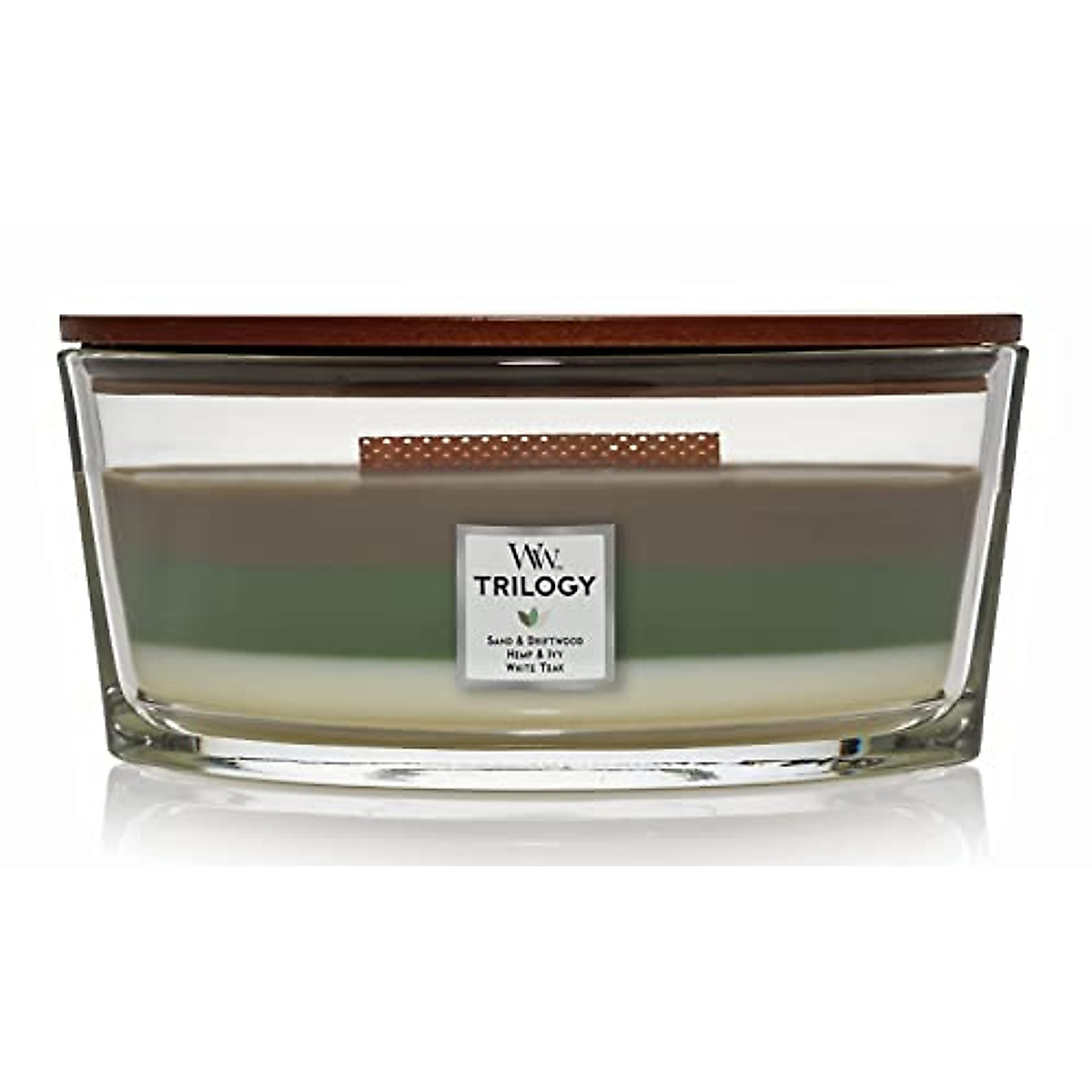 Woodwick Ellipse Scented Candle, Verdant Earth, 16oz | Up to 50 Hours Burn Time