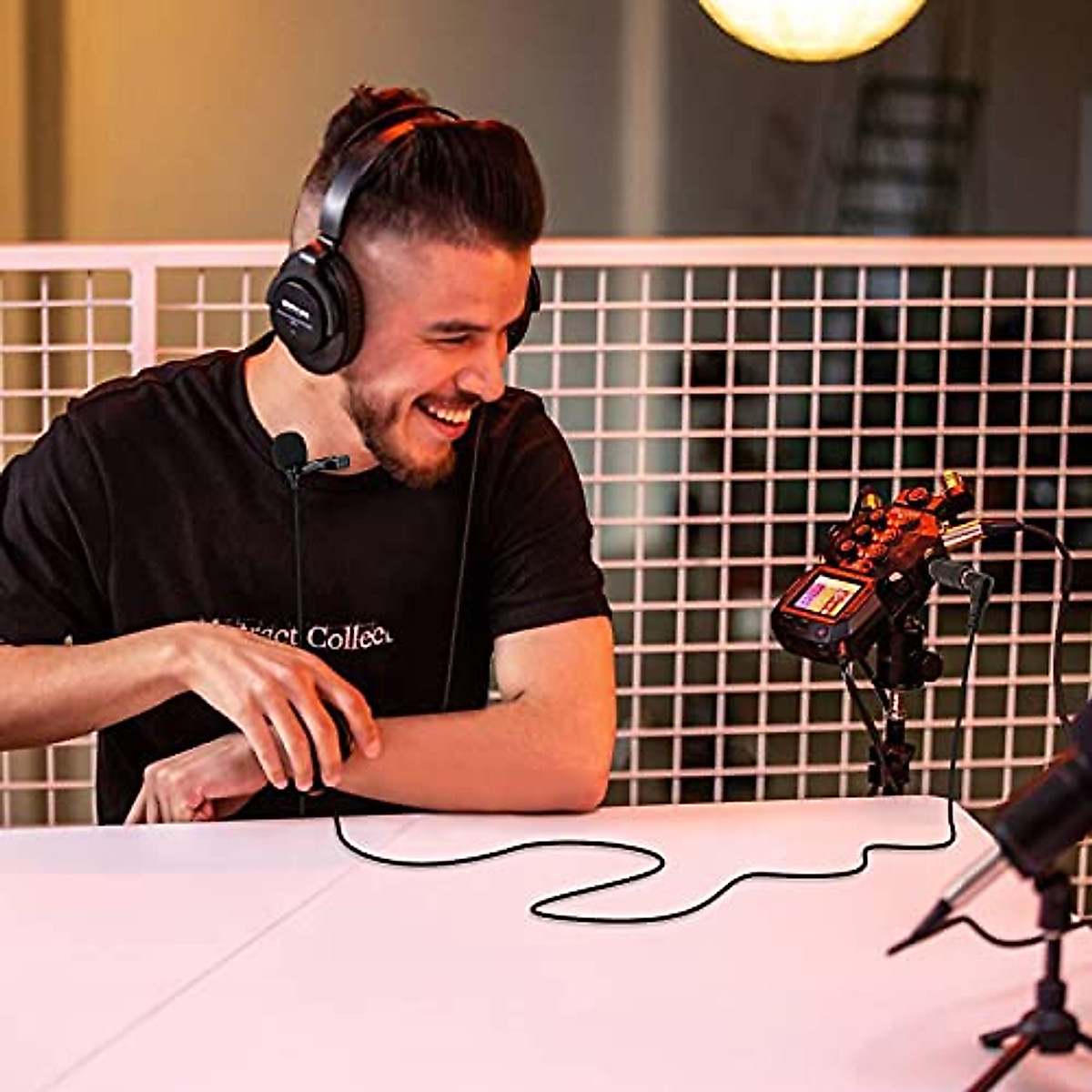 weishan Lav Microphone Replacement for Zoom H6 H4N H1N H1 Pro H5 H2N, TASCAM DR-05X DR-07X DR-05 Portable Recorder - 3.5mm Lavalier Mic 12ft