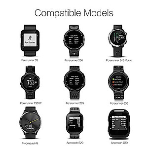 TUSITA Charger Compatible with Garmin Forerunner 35 35J 230 235 630 645 Music 735XT, Approach G10 S20, Vivomove HR, ForeAthlete 35J, Lily - USB Charging Cable 100cm - GPS Smartwatch Accessories