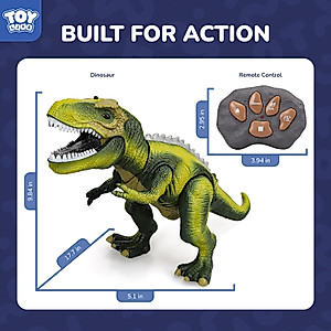 STEAM Life Dinosaur Toys for Kids 3-5,Remote Control Dinosaur Toys for Kids 8-12,Trex Toys for 4 Year Old Boys, T Rex Dinosaur Toys for Kids 5-7, Toy Dinosaurs for Boys, Toddler Dinosaur Gifts