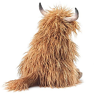 Folkmanis Highland Cow Hand Puppet, Brown