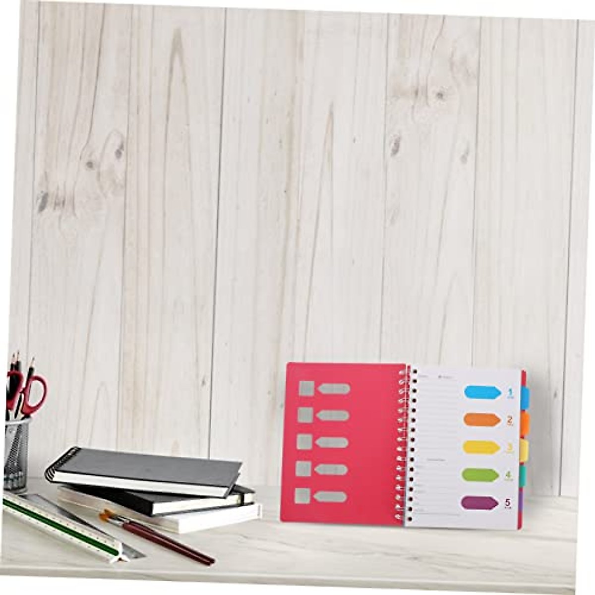 Ciieeo 2pcs Notebook Wire Bound Notebook Ruled Spiral Agenda Notebook Memo Notepad Sketchbook A5 Spiral Notebook Fashion Book Digital Paper Notebook Portable Diary Books A5 Coil Notepads