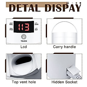 Travel Kettle Electric Small Stainless Steel Portable Electric Kettle for Boiling Water Travel Tea Kettle Automatic Shut off Dry Protection 4 Preset Heat Setting 500ml Hot Water Kettle for Coffee