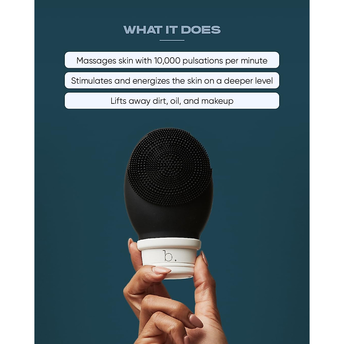 Buttah Skin by Dorion Renaud Buttah Vibe Cleansing Brush with Stand – New & Improved Technology for Deep Cleansing & Gentle Exfoliation - Sonic Pulsating Face Brush - 2-Speed Brush for Men & Women