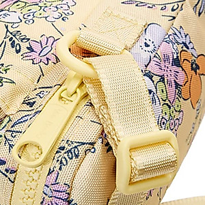 Vera Bradley Women's Recycled Lighten Up Reactive Deluxe Water Bottle Crossbody Sling Bag, Sunlit Garden, One Size