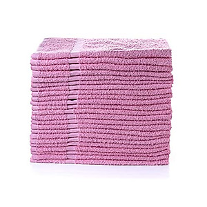 Simpli-Magic Cotton Set, Hand Towels, 16” x 27”, Pinky, Pack of 12