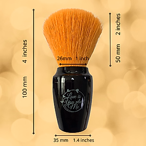 Shave Brush for Men - Barber Shaving Brush - Travel Shave Brushes - Synthetic Shaving Brush - Wet Shave Products for Men Women