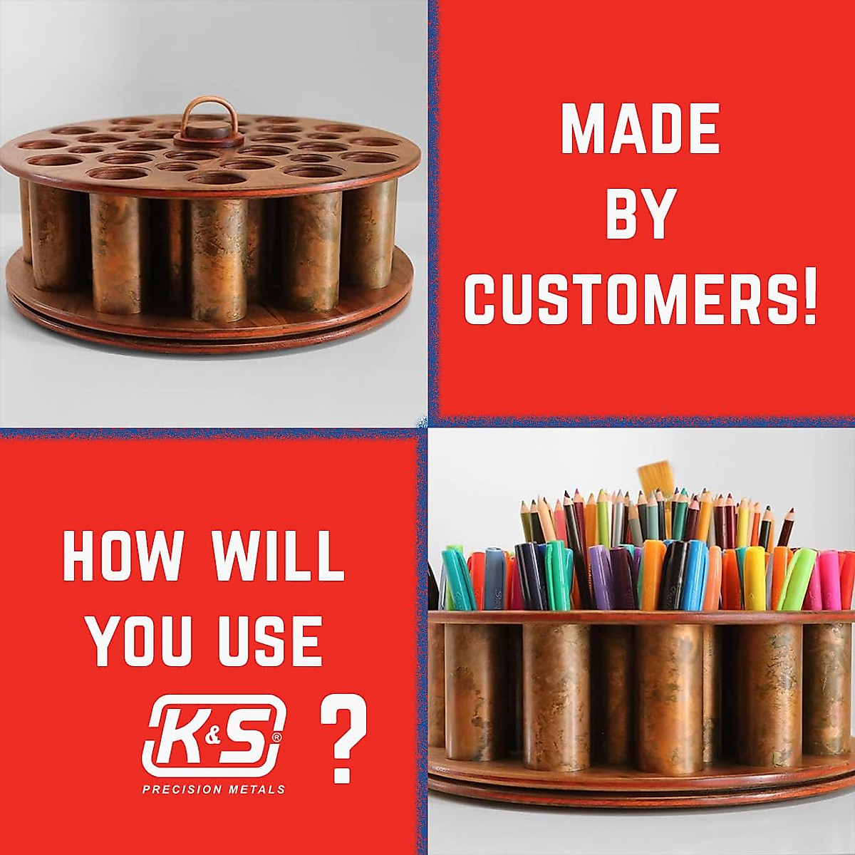 K&S Percision Metals 16408 Brass Sheet Metal Rack, 0.040" Thickness x 6" Width x 12" Length, 18 Gauge, 3 pc, Made in USA