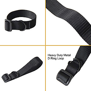 Aolamegs Tactical Gun Sling,Adjustable Rifle Sling 1.25” Nylon Strap with D Ring Loop for Hunting (2Pack)