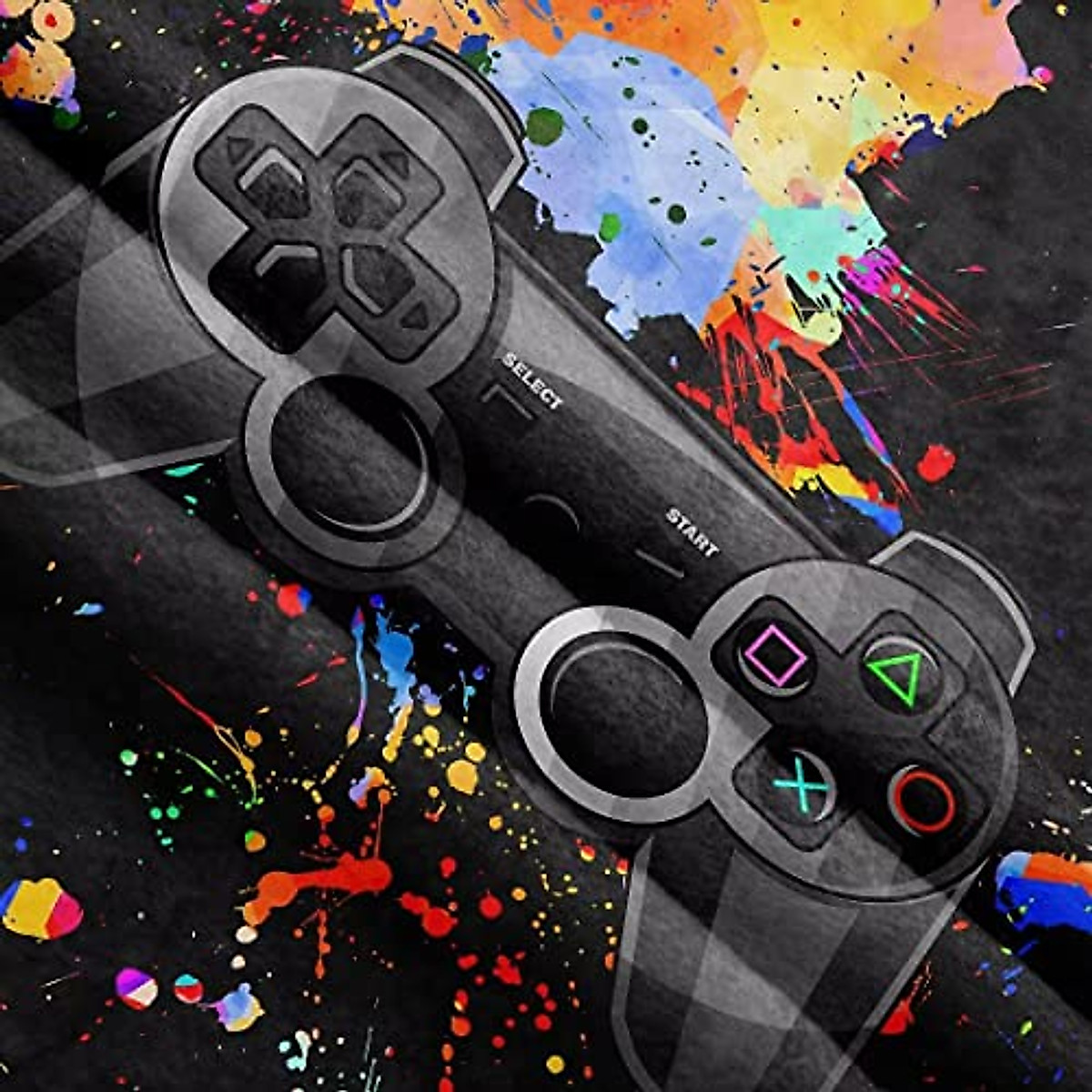 MEALY Gaming Blanket for Boys Kids Teens, Fleece Cozy Game Throw Blanket, Soft Gamer Blanket Video Game Blankets for Men Adults Suit for Bedroom Couch Birthday Gift for Bed Blankets 80 in x 60 in