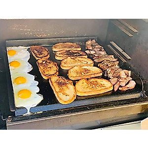 BBQ Hack Griddle Hack | Pancakes, Omelettes, Bacon, Stir Fry, Smash Burgers, and More On Your Pellet Grill | Griddle Insert Accessory (16.5" Deep X 17.25" Wide Griddle Hack)