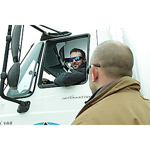 Pyramex Goliath Safety Eyewear, White Frame, Ice Blue Mirror Lens