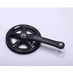 PROWHEEL Bike Crankset,36T 170MM Bike Crank Arm Set,Double ChainWheel and Replacement Chain Guard,Compatible with City Bike,MTB,Electric Bicycle,Cargo,Folding Bike