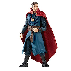 Spider-Man Marvel Legends Series Doctor Strange 6-inch Collectible Action Figure Toy and 4 Accessories and 1 Build-A-Figure Part(s), Multicolor