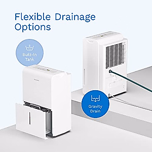 hOmeLabs 3000 Sq. Ft. Energy Star Dehumidifier - Ideal for Medium to Large Rooms, Bedrooms and Home Basements - Powerful Moisture Removal and Humidity Control - 35 Pint (Previously 50 Pint)