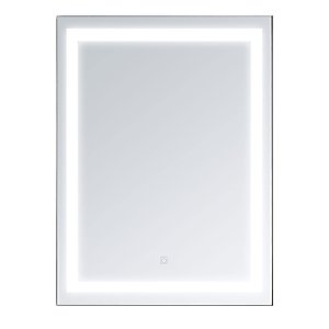 HOMCOM LED Bathroom Mirror Wall Mount Vanity Make Up Mirror with Dimmable Touch Switch Control and Defogger, Waterproof - 32" x 24"