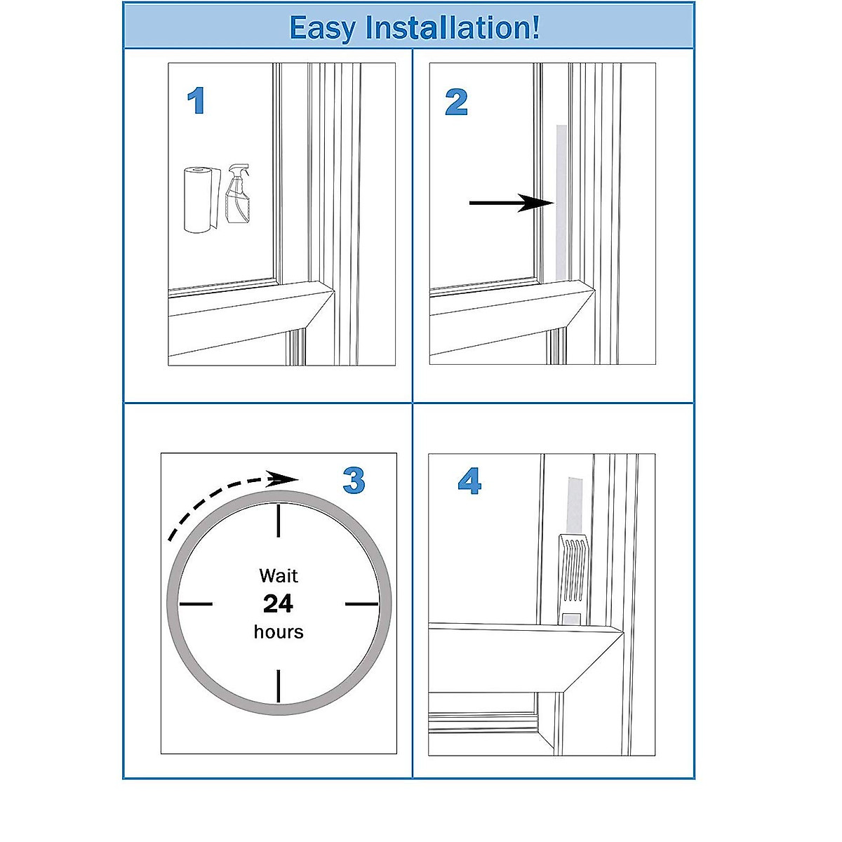 Safety Innovations - Childproof Your Windows with Our Window Widget, 4-Pack