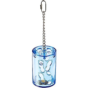 Sweet Feet & Beak - Can-o-Nuts Perfect Treat Bird Cage Toys - Safe, Non-Toxic, Easy to Install - Foraging Tough Plastic Pet Toy - Bird Accessories