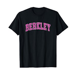 Berkley Michigan MI Vintage Sports Design Pink Design T-Shirt