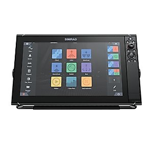 Simrad NSS16 Evo3S - 16-inch Multifunction Fish Finder Chartplotter with Preloaded C-MAP US Enhanced Charts