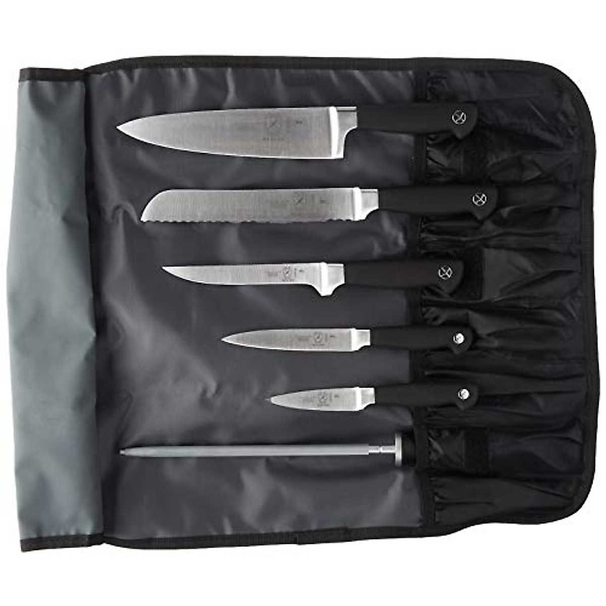 Mercer Culinary Genesis 7-Piece Forged Knife Roll Set