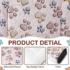 Ripeng 8 Pcs Guinea Pig Bed Mat Fleece Cat Bed Pad Dog Crate Mat for Indoor Warm Reversible Pet Bedding for Small Animal Bed Washable Kennel Crate Pad Cat Carrier Mat(Multicolor, 12.6" x 9.8")