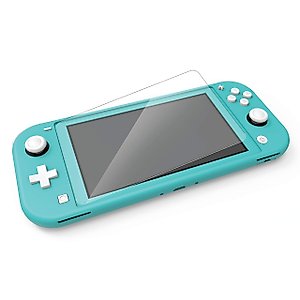 Nyko Screen Armor - Protect your Switch Lite with 9H Hardness Glass Cover - Guards Against Finger Prints and Smudges - Tempered Glass for Switch Lite - Cleaning wipes Included - Nintendo Switch